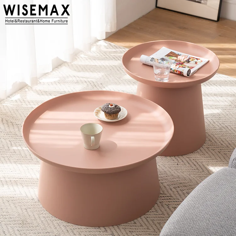 Modern Cheap Round Coffee Table for Living Room - WISEMAX