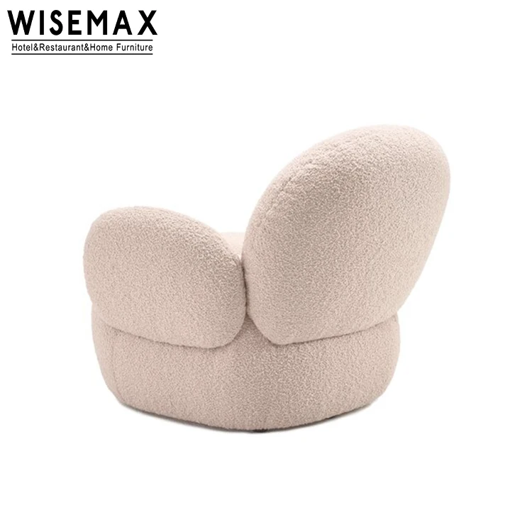 WISEMAX FURNITURE - Stylish & Comfortable Teddy Fabric Chair