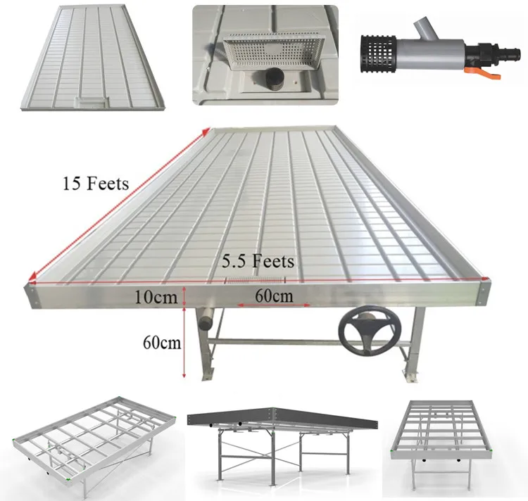 4ft*8ft Vertical Greenhouse Growing Tables For Commercial Plants ...