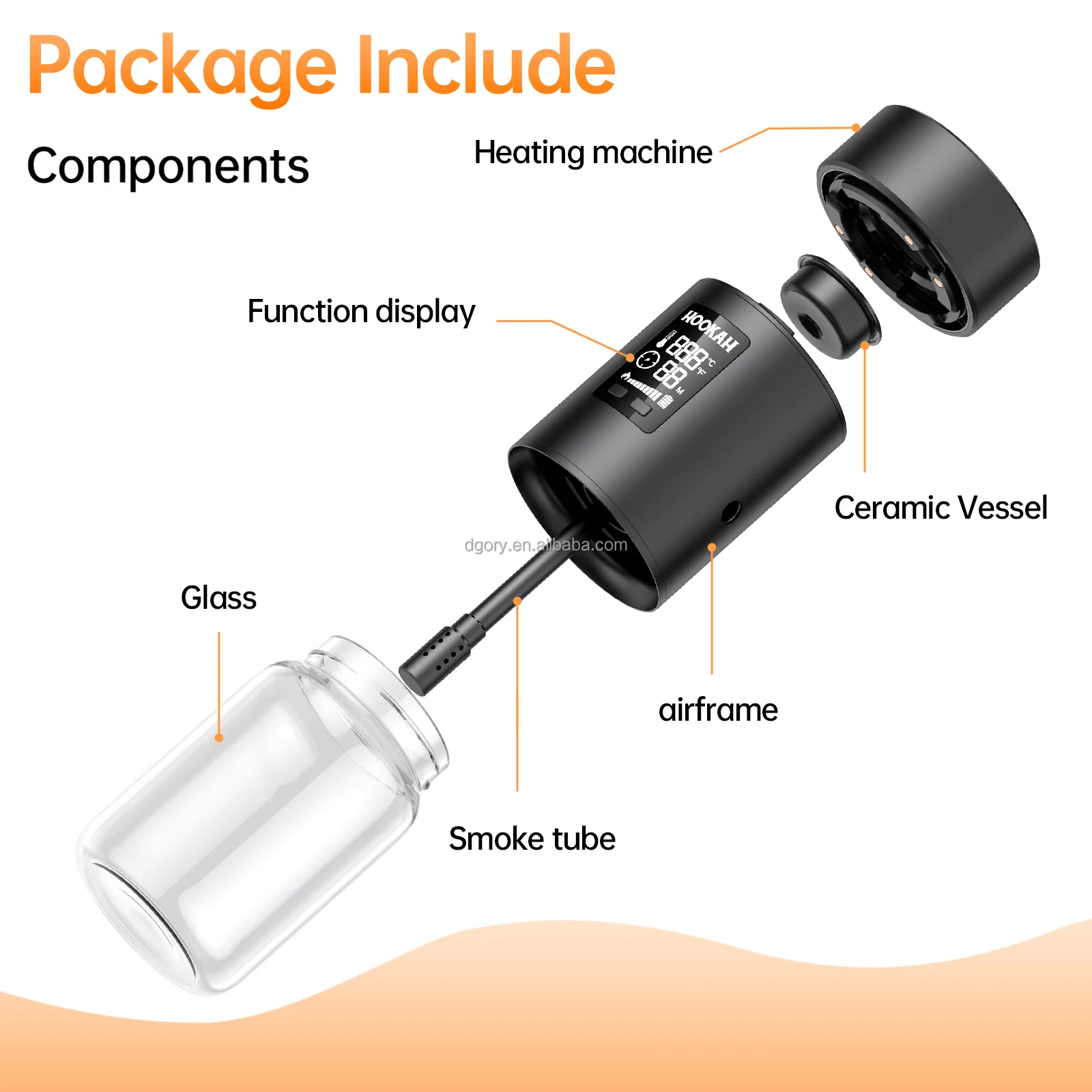 2025 Upgraded Shisha Smart Electric Rechargeable Portable Car Electronic Hookah Chicha Cup ...