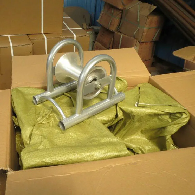 Triple Corner Ground Cable Roller Pulling Roller With Aluminum Alloy ...