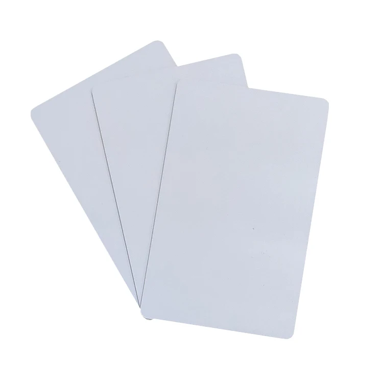 Pure White Pc Material Cards Chip Blank Card - Buy Pure White Pc ...