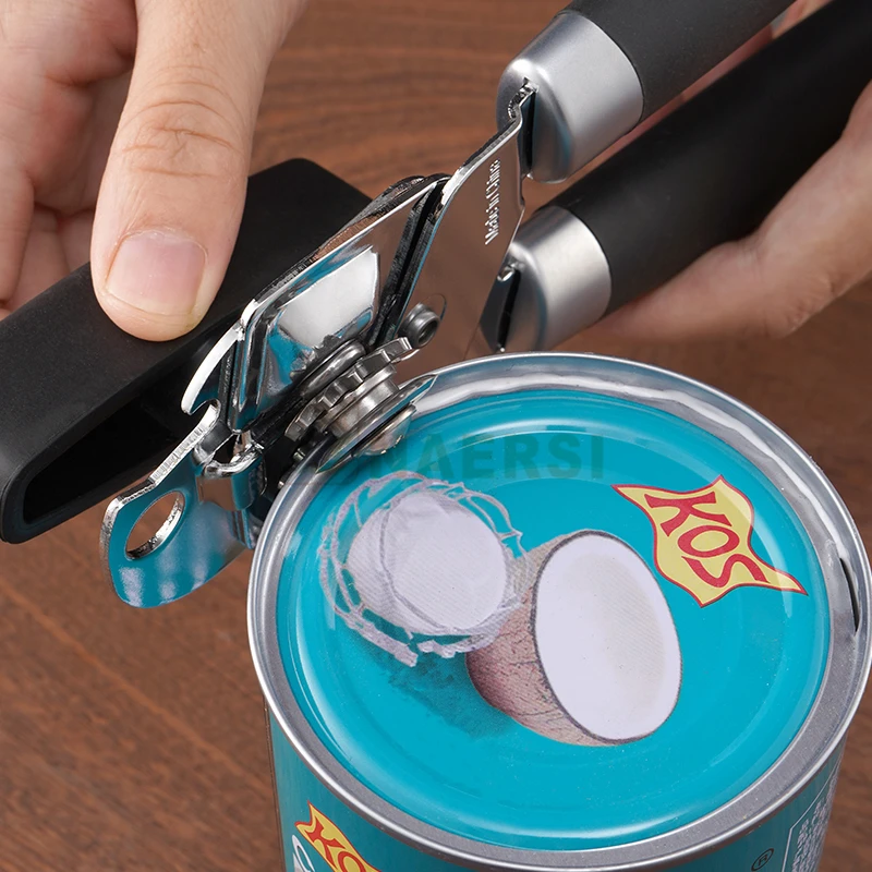 Hand Held Can Opener Smooth Edge,Strong Good Grips Safety Can Opener ...