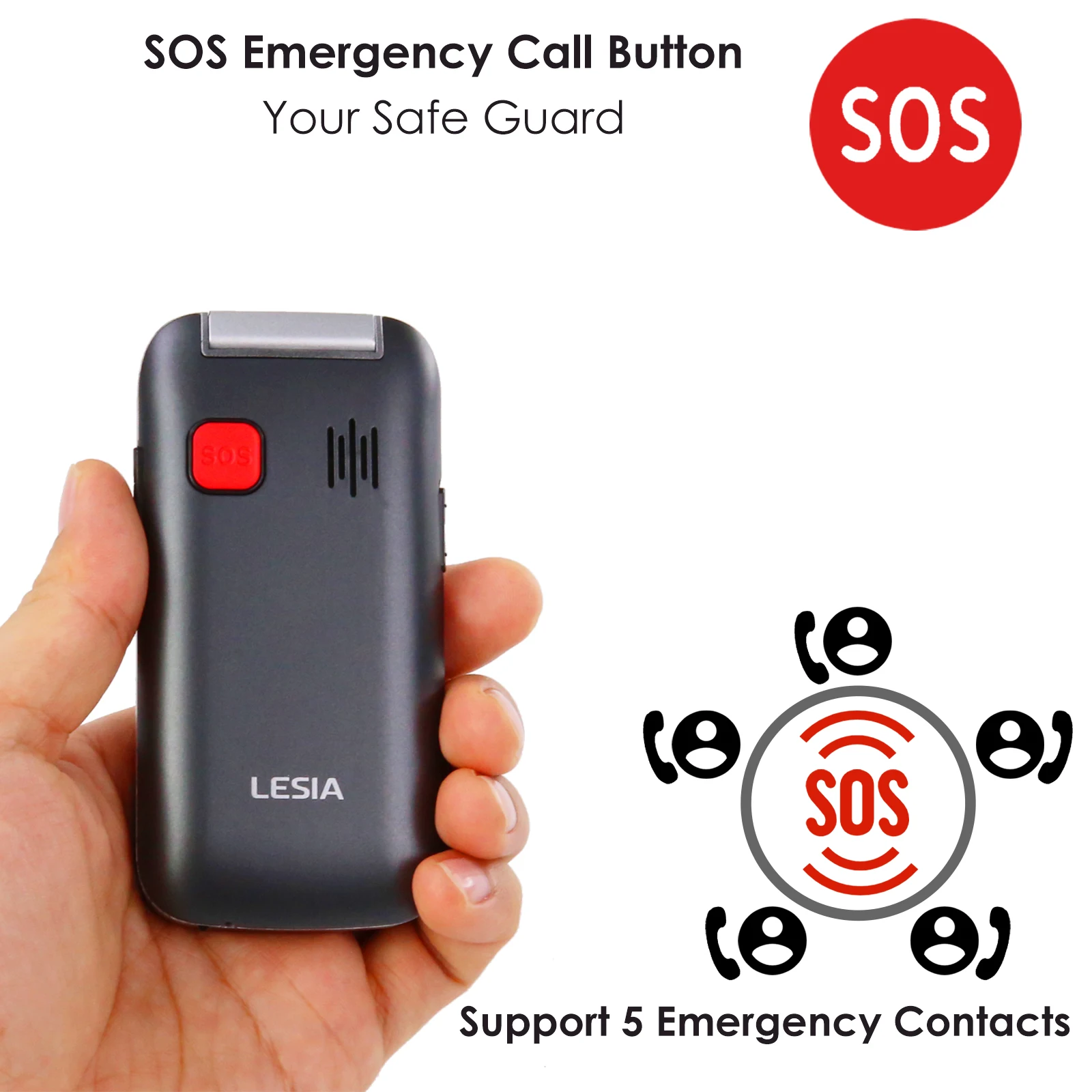 Lesia Flip Feature Phone 4g Gsm 1000mah 2.4inch Dual Sim Fm Radio ...