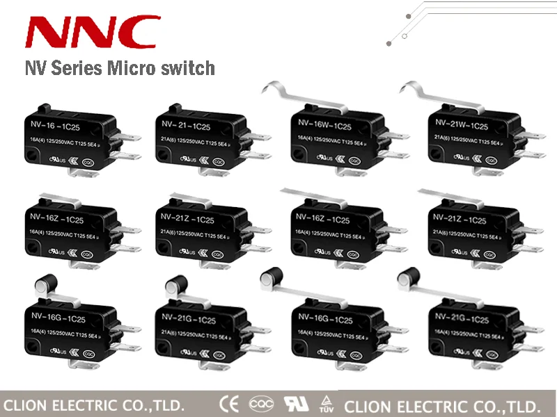 NNC NV-16Z-1C25 Micro Switch Latching for Home Appliances - Durable ...