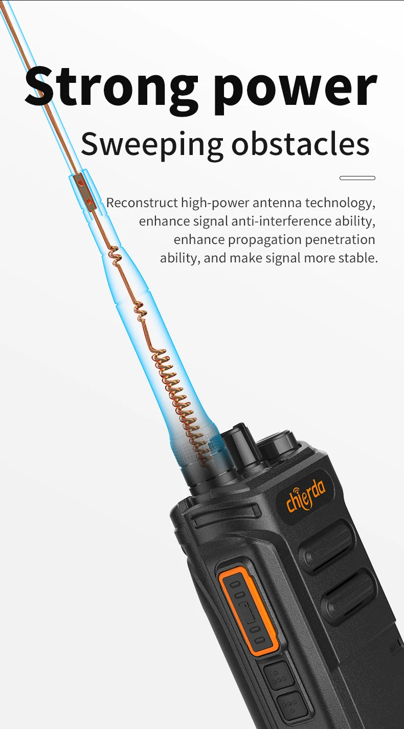 Chierda CB27 Handheld CB Radio - Long Range Walkie Talkie