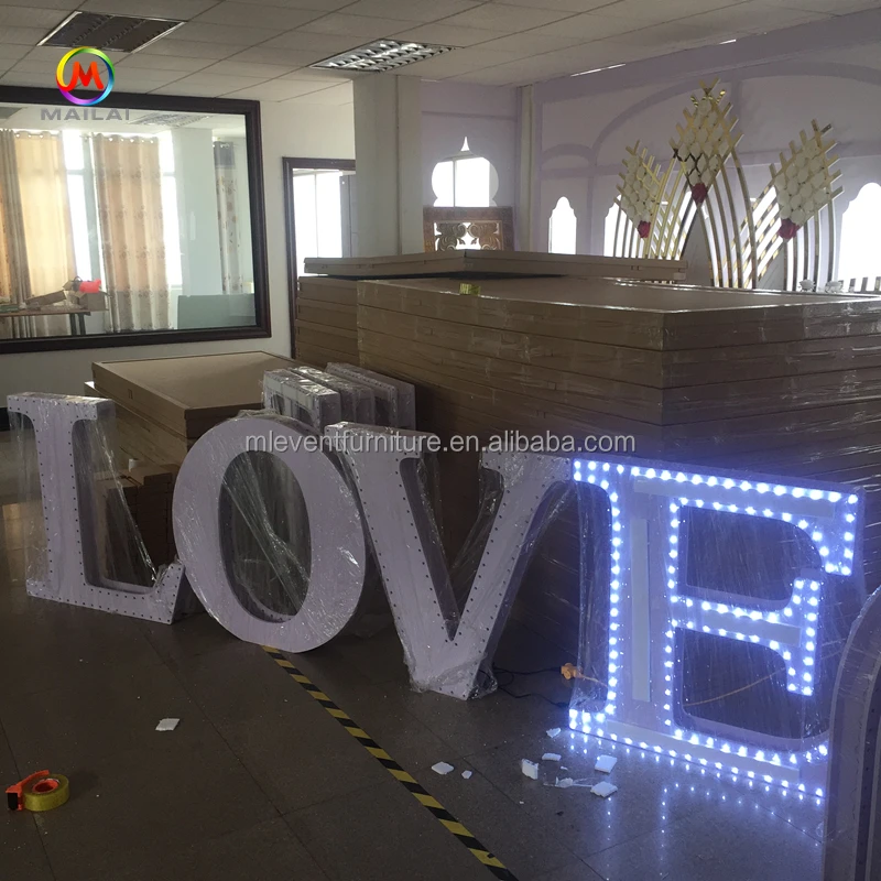 Marquee Letters 4ft Led Number Custom Light Up Bulb Signs Outdoor Big ...