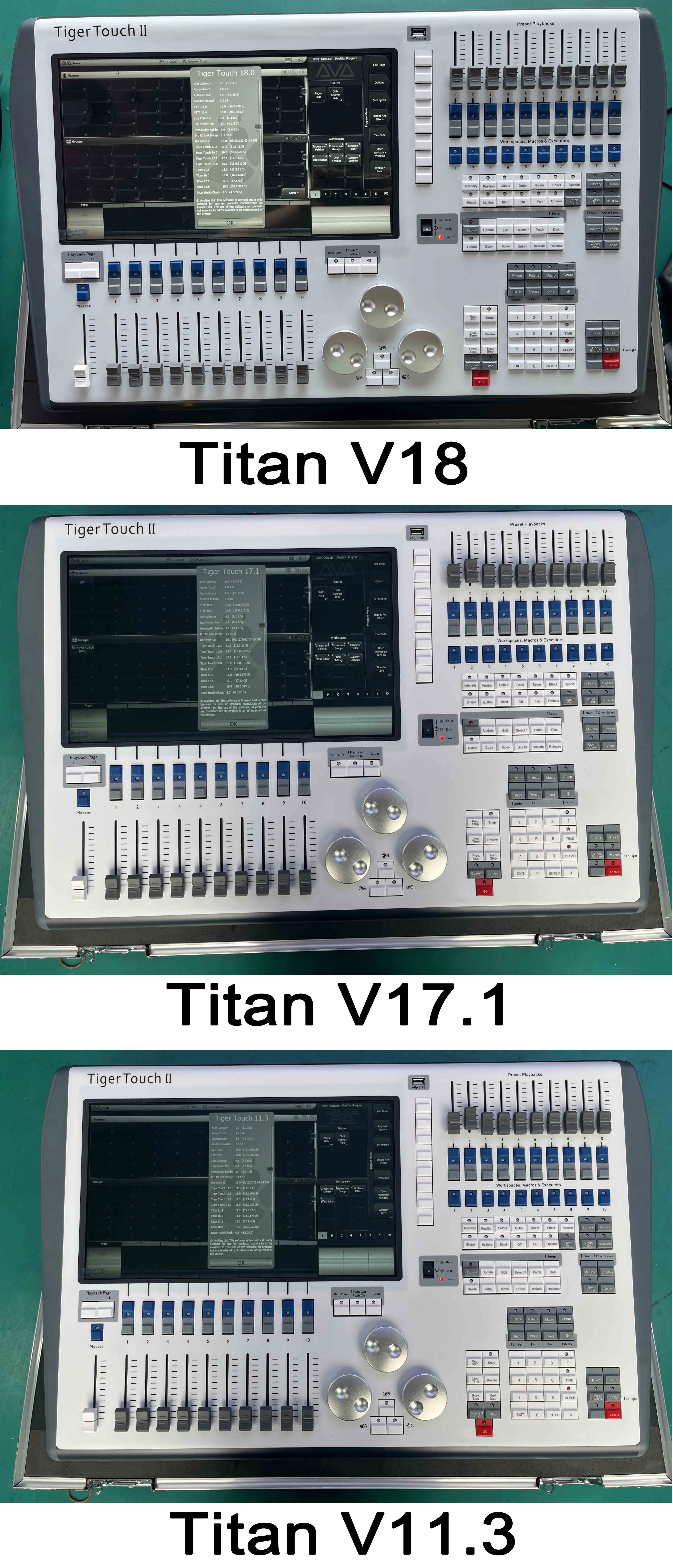 Titan V17 V18 Tiger Touch II Stage Lighting Controller Tiger Touch 2 ...