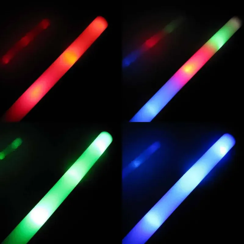 Colorful Led Stick Light Party Fluorescence Glow Sticks Foam For ...
