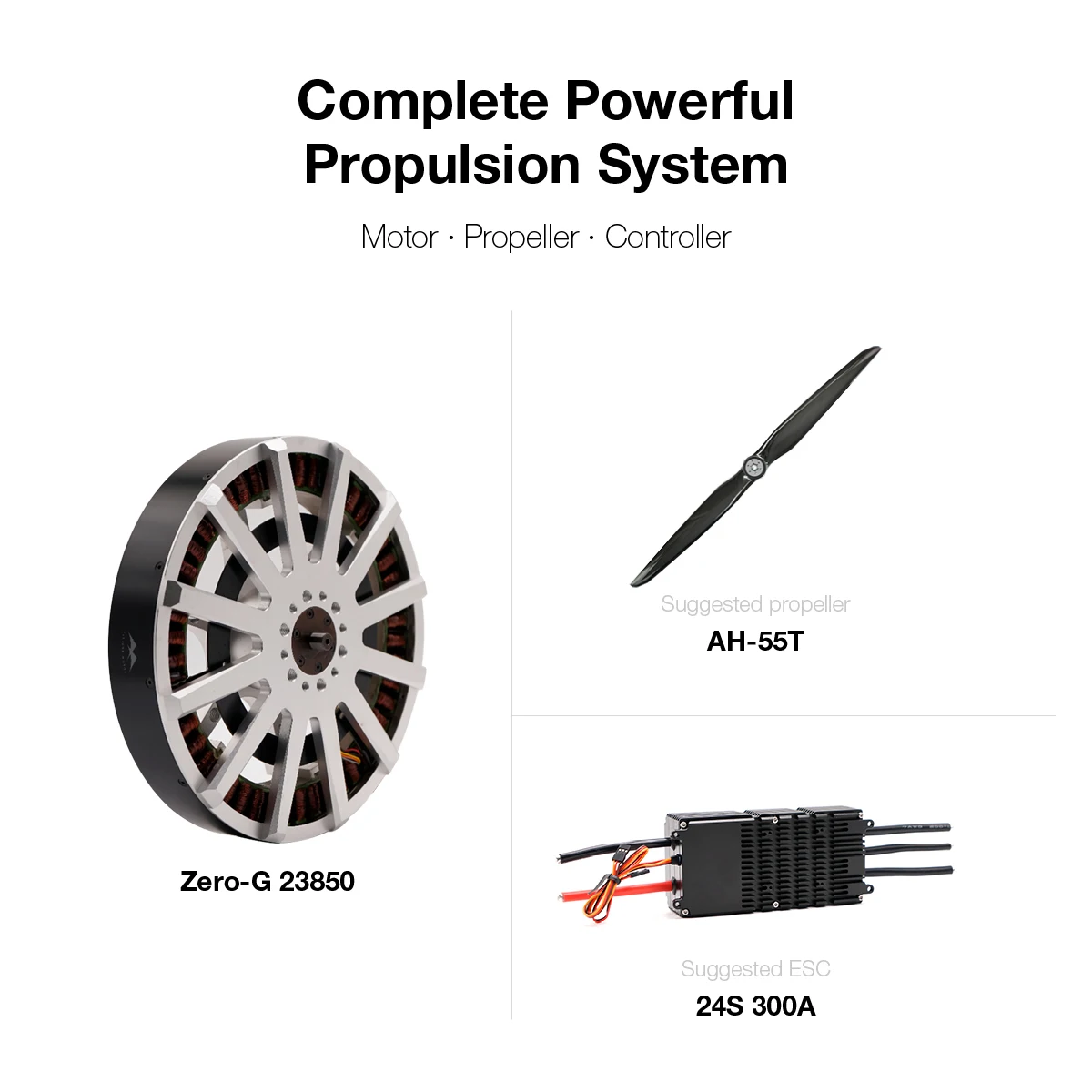 98KG Thrust Propulsion System for Heavy Lift Drone Aircraft