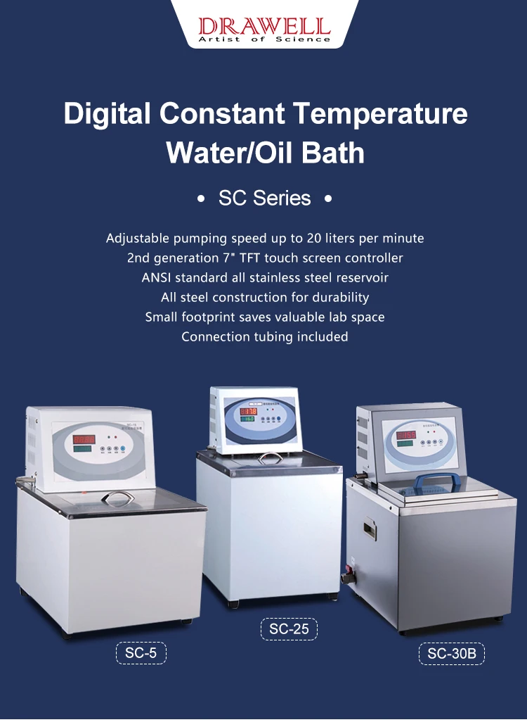 SC Series Constant Temperature Lab Water Bath with Digital Control