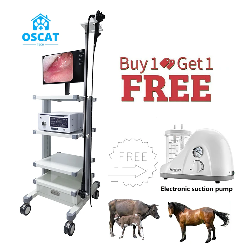 OSCAT Veterinary Endoscope - Portable Fiber Video Gastroscope
