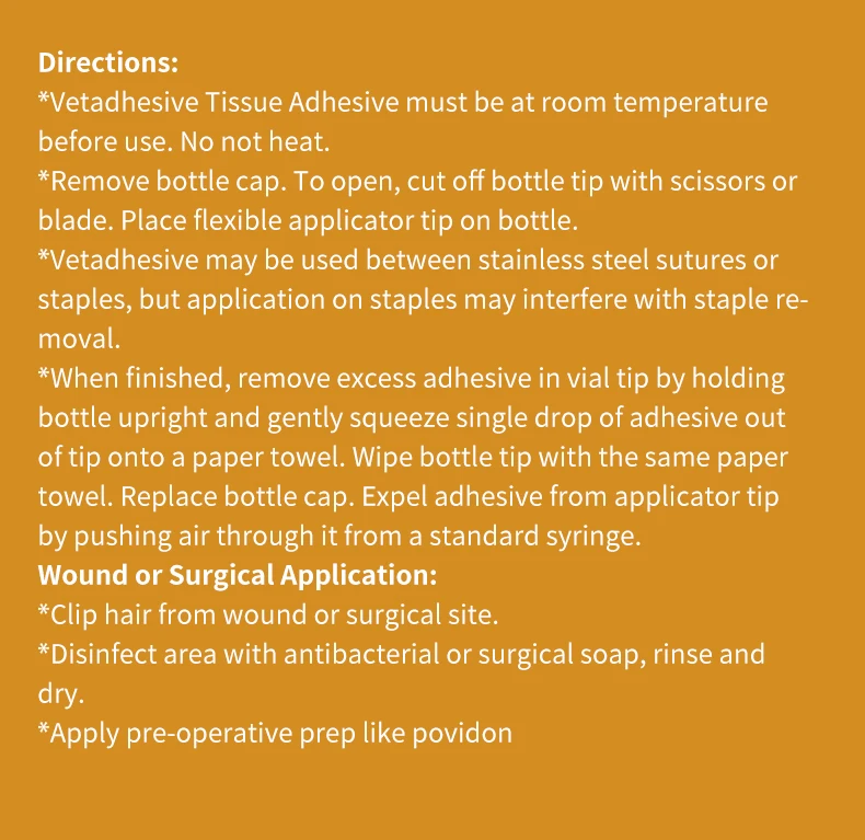 Tissue Adhesive for Animals and Pets - Vetbond Surgical Glue