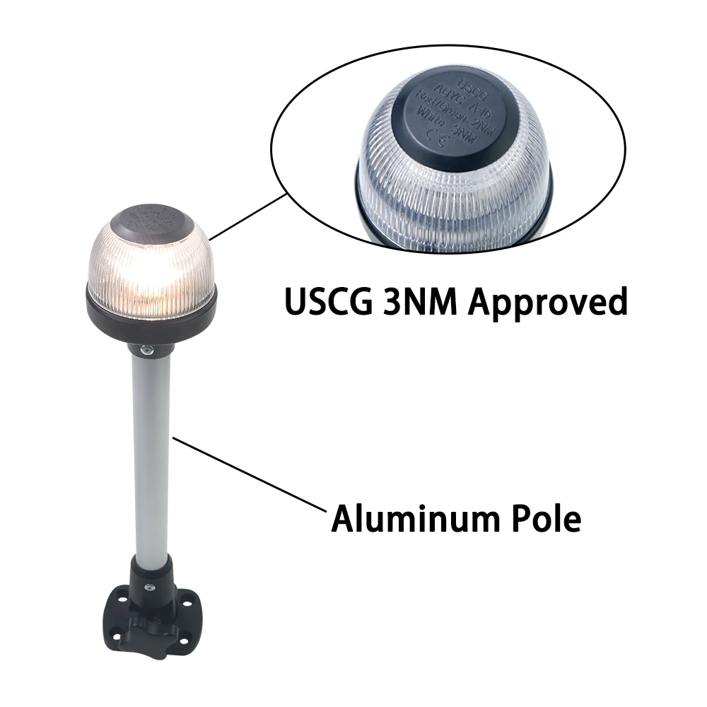 ANHEART Sea Pontoon Yacht Rowing Tower Cabin Boat Maine Warning Led ...