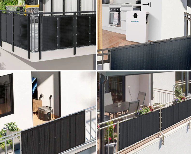 Lovsun Balcony Flexible Solar System - 1kw off Grid Inverter
