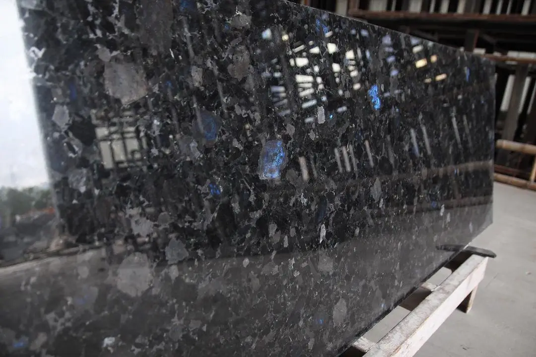Volga Blue Granite Slabs - Elegant Natural Stone Flooring