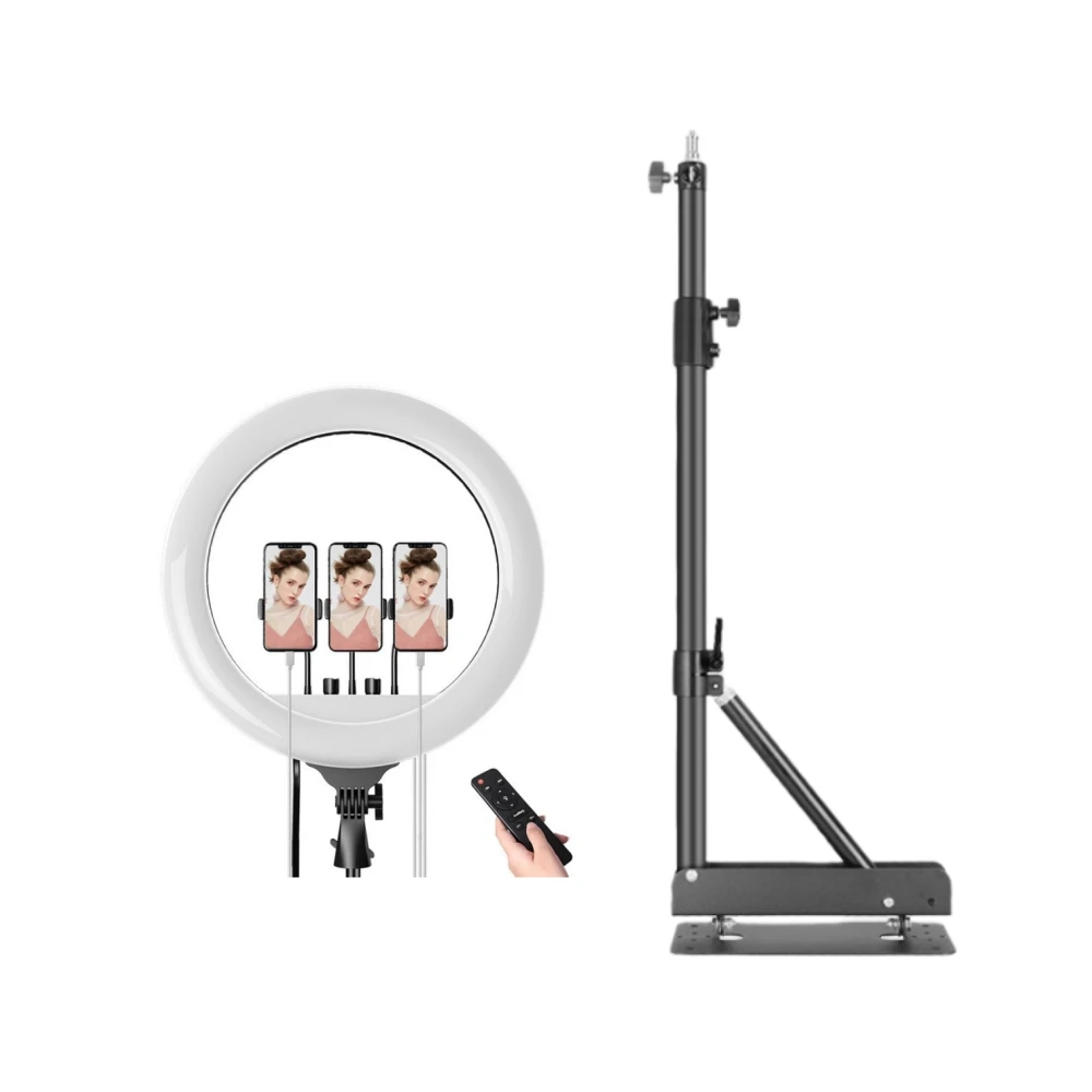 18-Inch LED Ring Light Stand Wall-Mounted Ceiling Light for Barber Shop ...