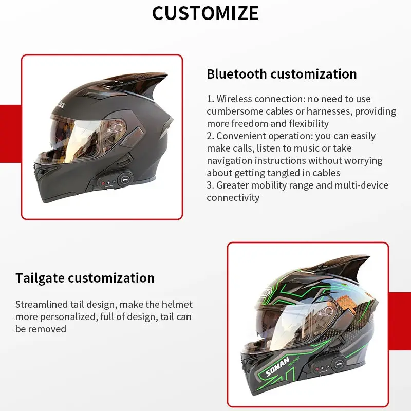 Alibaba.com: Unique shaped modular motorcycle helmets, cool shark ...