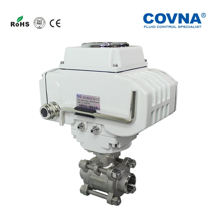 COVNA HK60-Q-3PS-H 3PC Electric Ball Valves for Diverse Uses