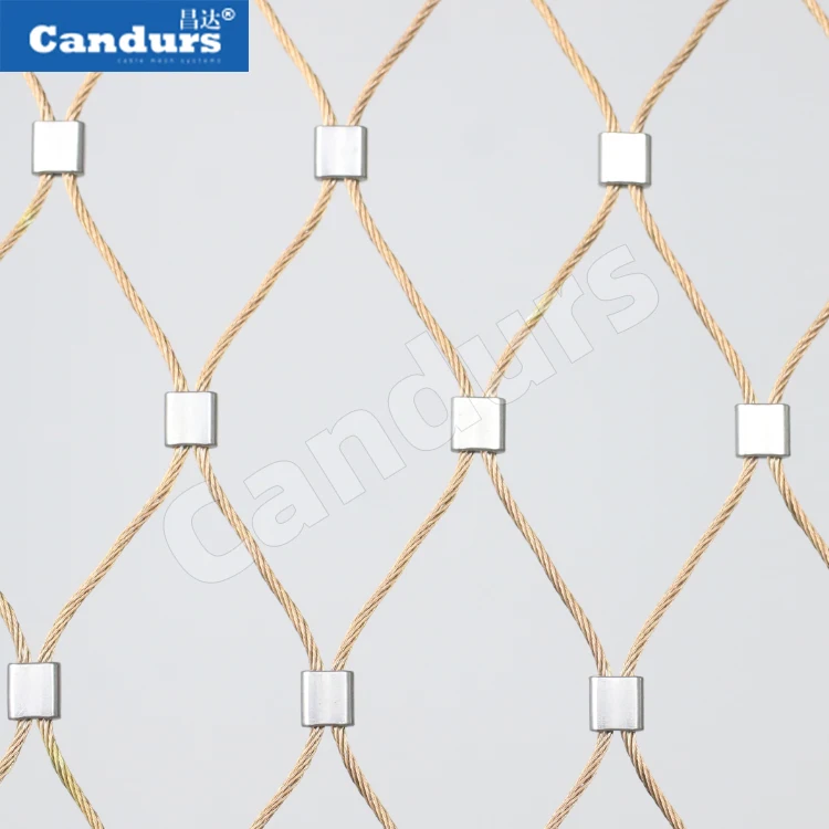 Wire Rope Cable Mesh Stainless Steel Pvd White Golden Bronze Black Red ...