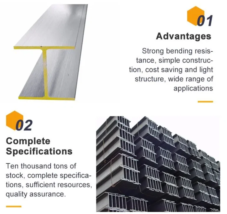 Structural Steel H Iron Standard H Beam Sizes Q235 High Strength Metal ...