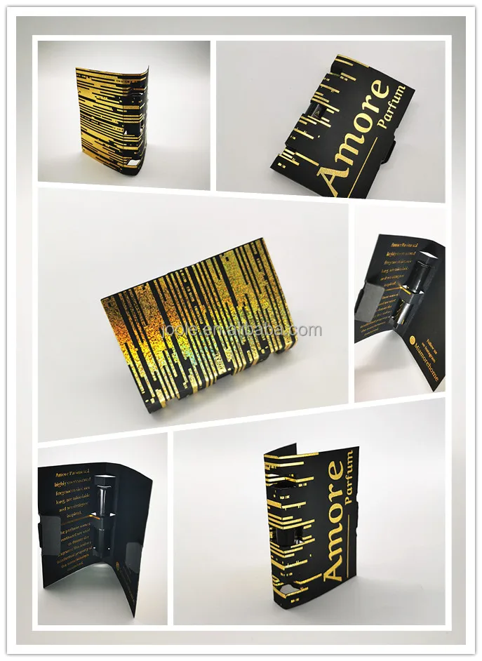 Perfume Cosmetics Sample Packaging - Customized Folding Card