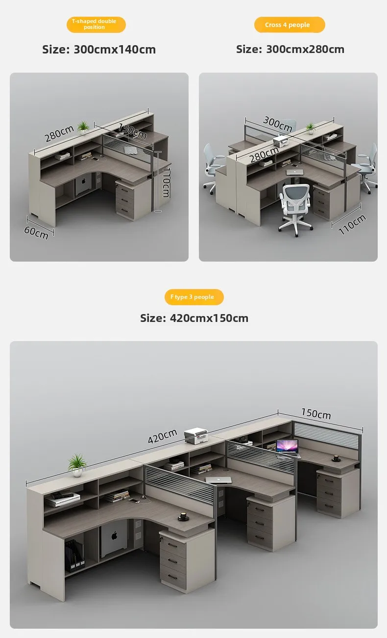 Modern Office Partition Deskadministrative Workstation Desk Furniture ...