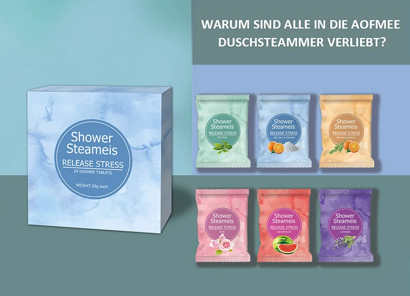 Private Label Organic Shower Tablets - Aromatherapy Gift Set