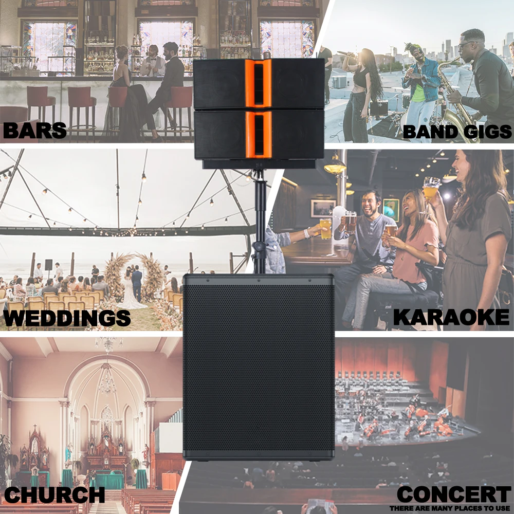 25,000 Watts 18" Professional Audio Stage Speaker System for Outdoor ...