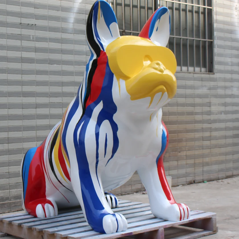 Factory Custom Resin Statue Fiberglass Cow Sculpture for Outdoor ...