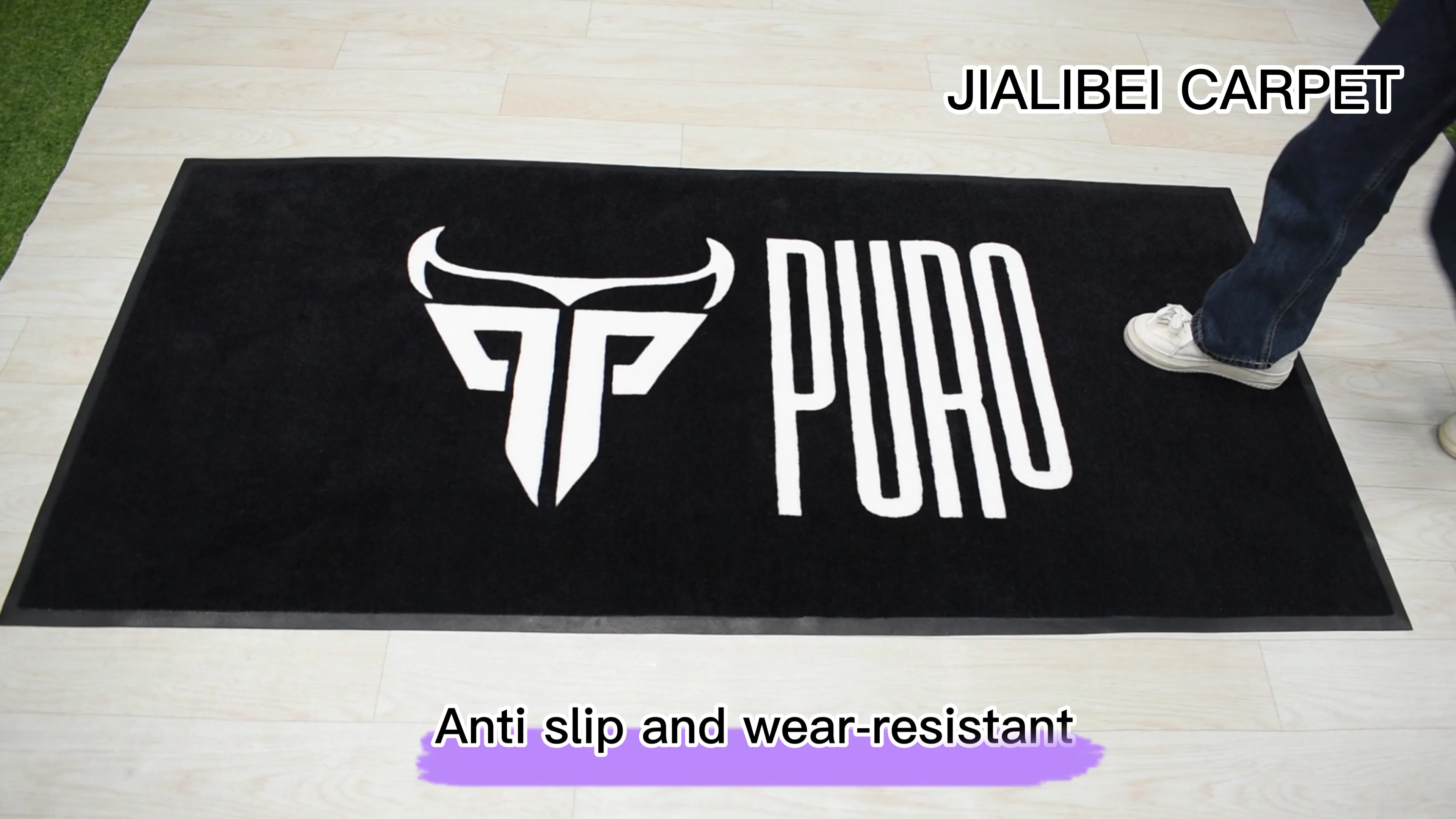 Jialibei Suppliers Custom Printed Floor Logo Mat For Advertisement Nylon Doormat - Buy Entrance ...