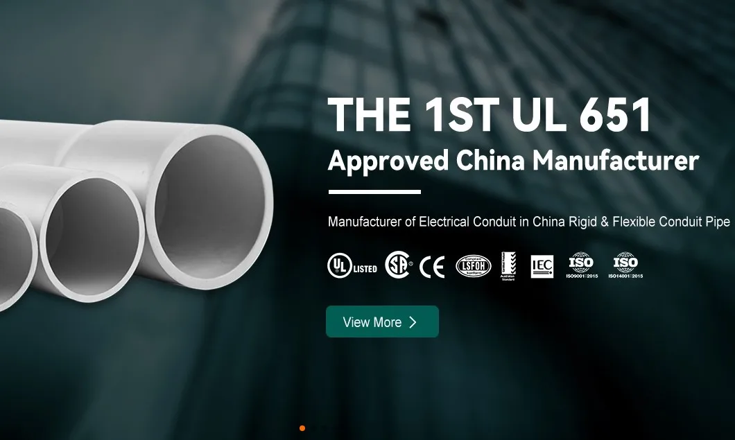 4" Schedule 40 PVC Conduit - UL 651 Standard for Cable Management