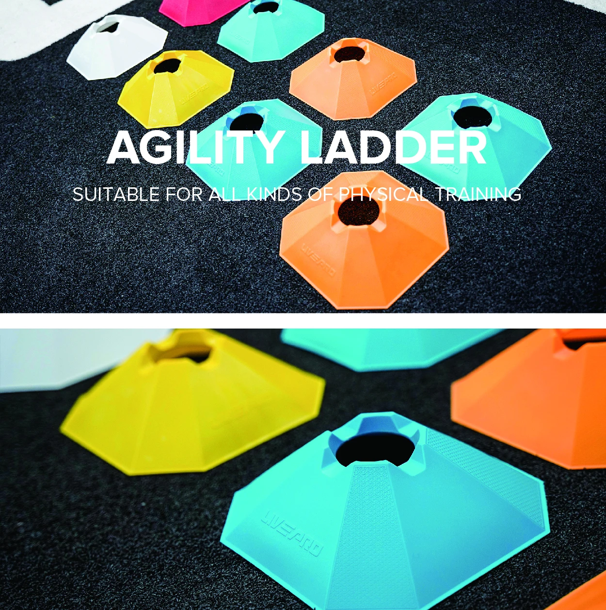 Colorful Training Equipment Agility Soccer Disc Cones Soccer Football ...