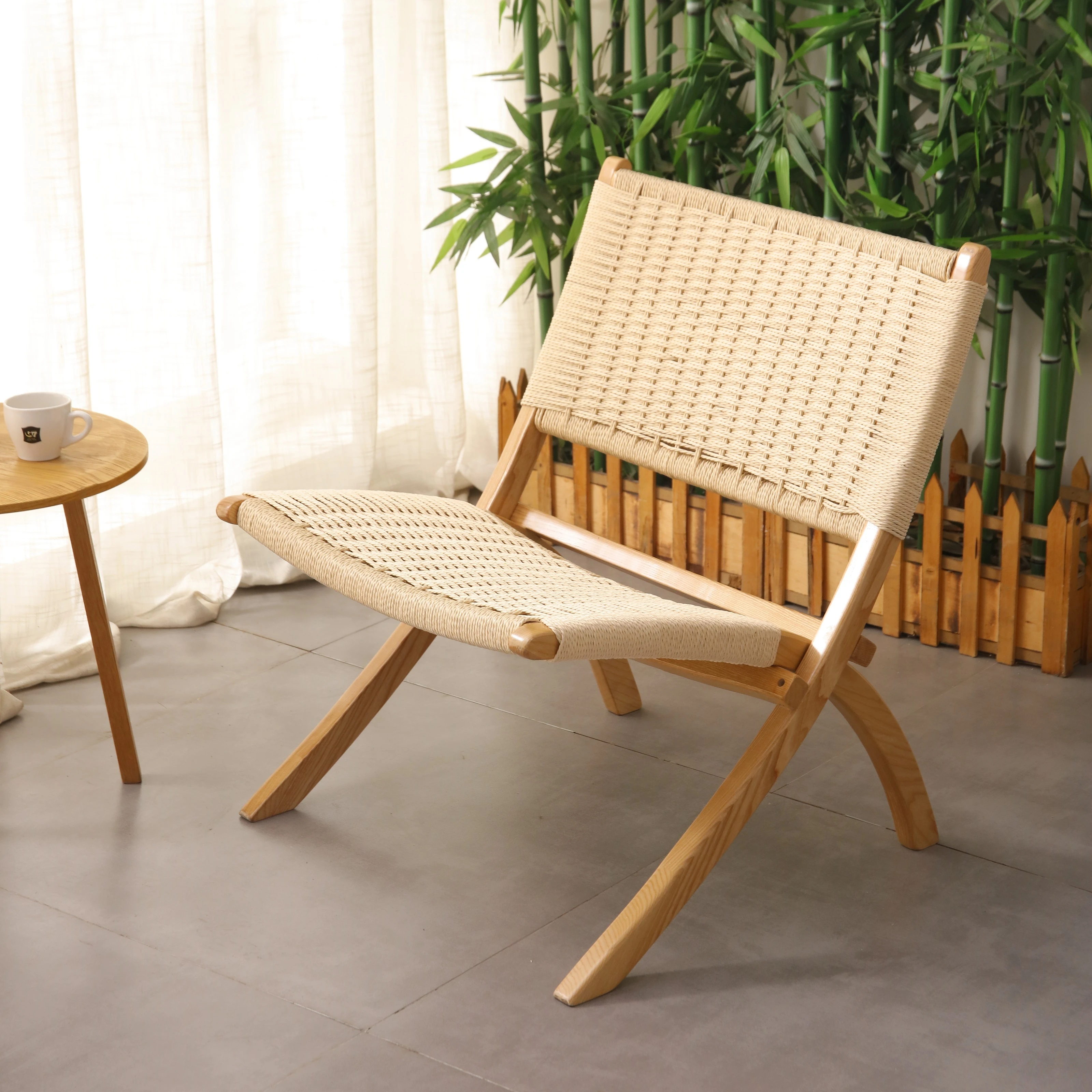 single person rattan table and chair for outdoor garden simple rattan ...