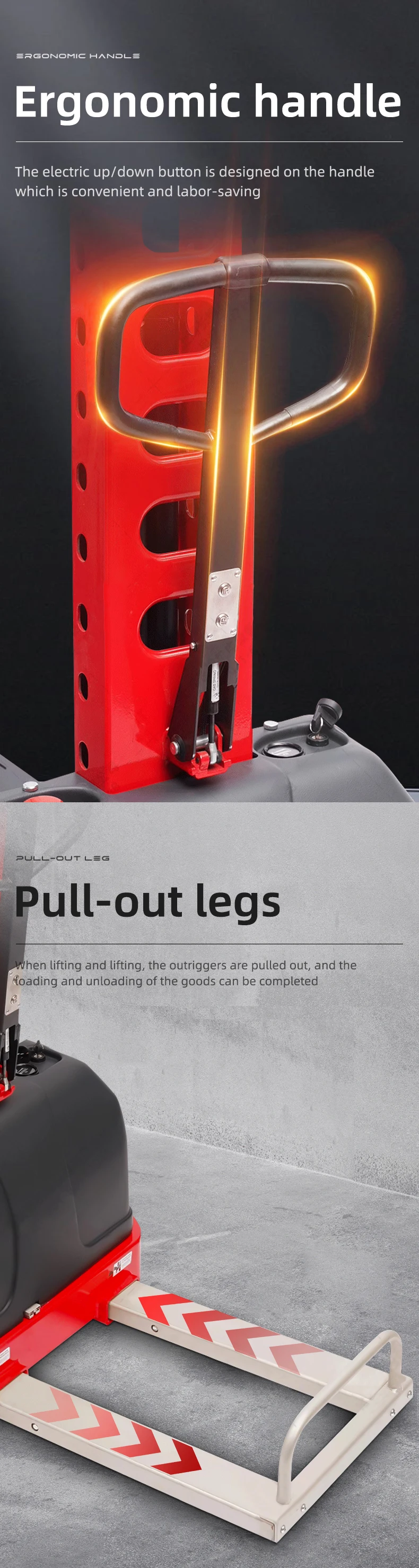 1000kg Portable Forklifts Semi Electric Pallet Self Lift Stacker - Buy ...