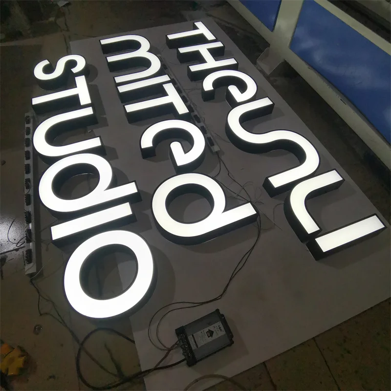 Custom Shop Front Electronic Sign Board Led Acrylic Face Illuminated ...