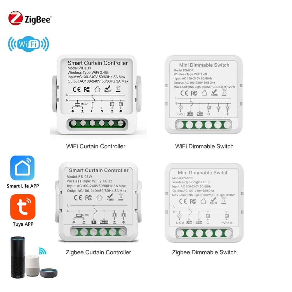 DIY Mini Tuya Wireless Smart Switch Module - Zigbee Wifi