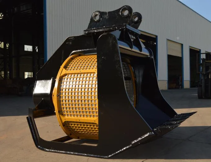 RSBM OEM Excavator Rotary Screening Bucket Soil Screening Bucket for ...