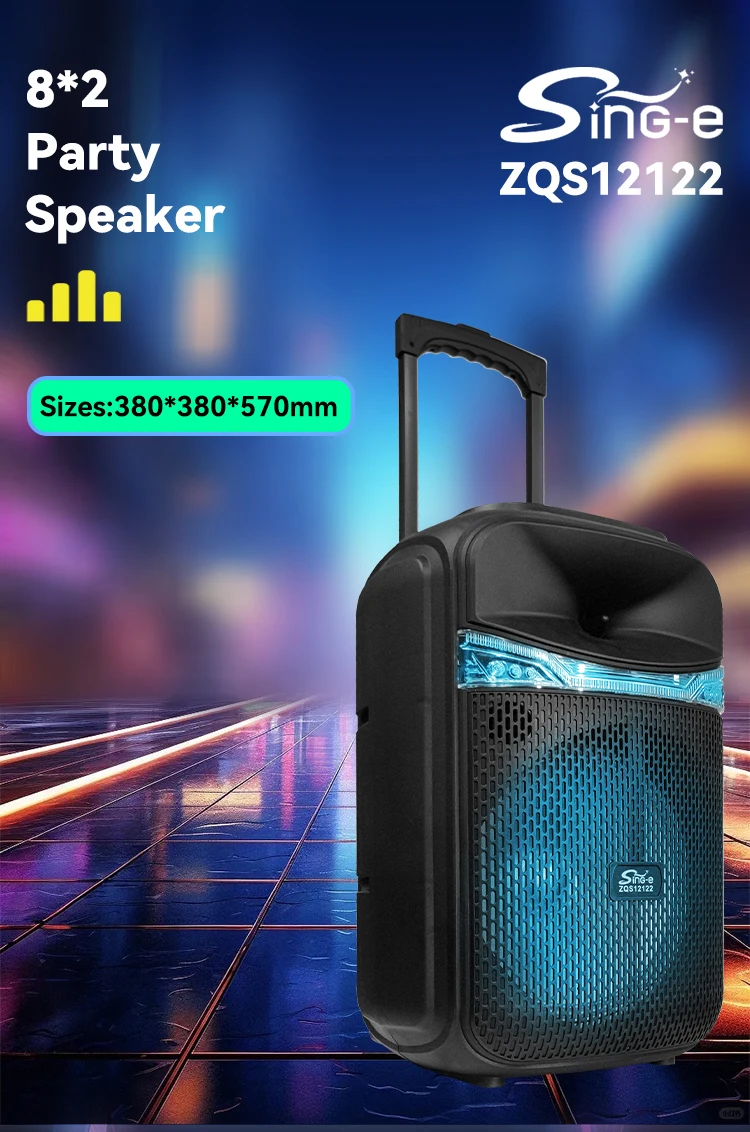 Portable 12 Inch Trolley Speaker 60w Karaoke Tower With Dj Mixer Pa ...