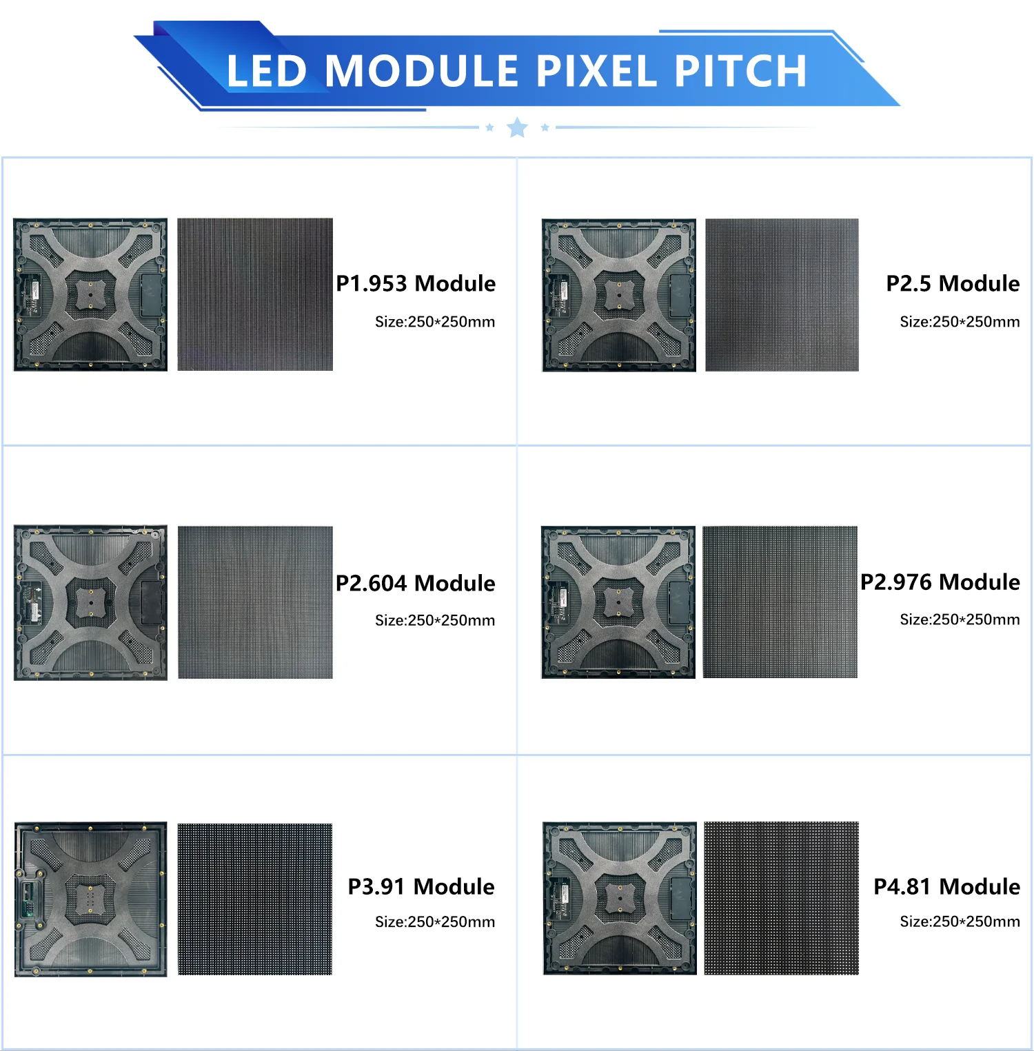 High Refresh Rate RGB Full Color P2.6 P2.976 P3.91 P4.81 Outdoor Led Rental Display Module ...