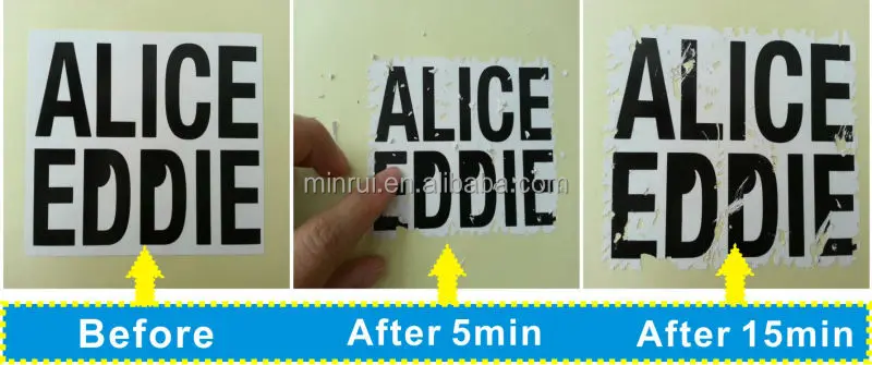 A4 Size Strong Adhesive White Destructible Eggshell Sticker Paper