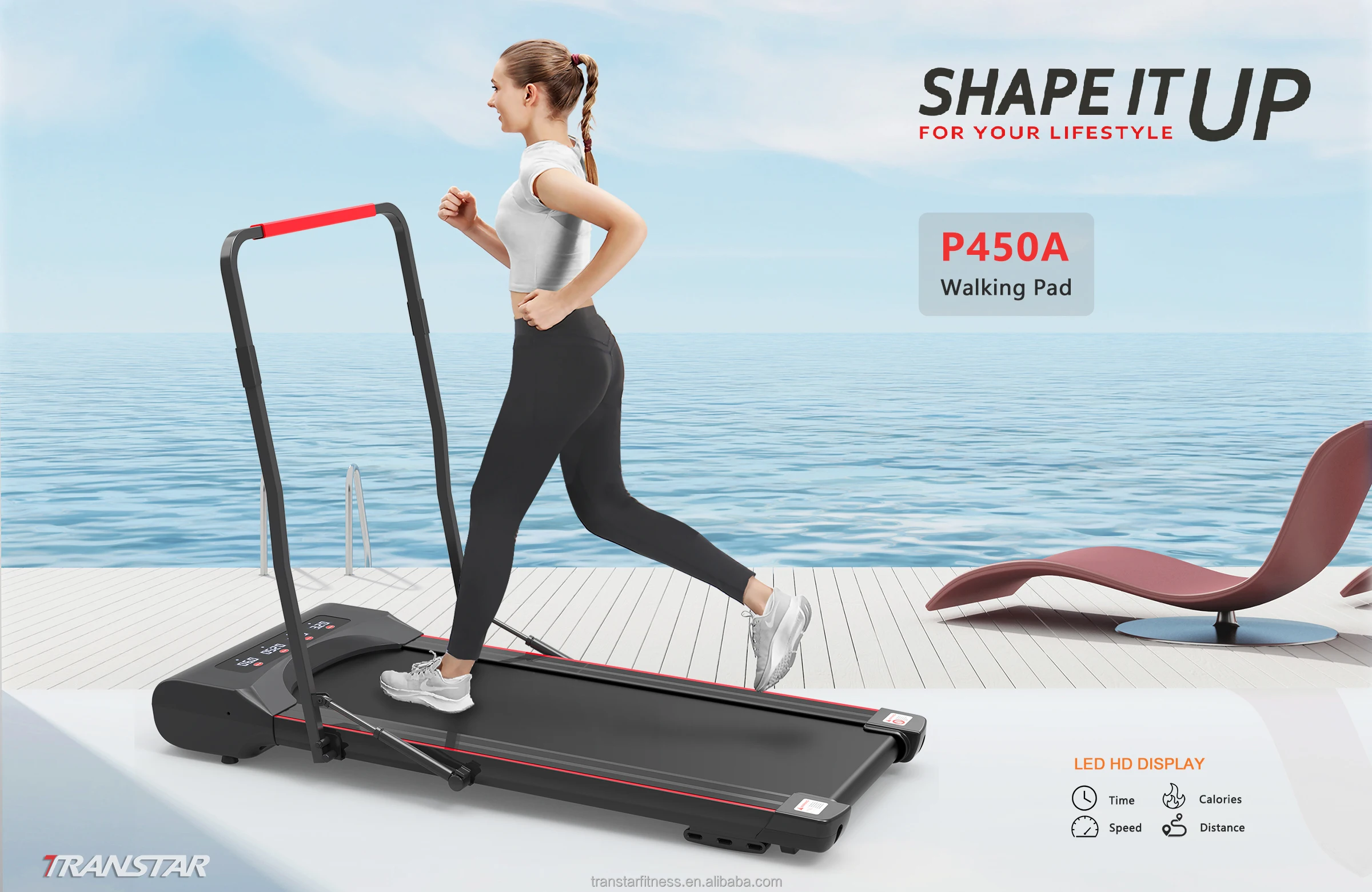 Home Gym Fitness Small Smart Walkingpad Trotadora Foldable Walking ...