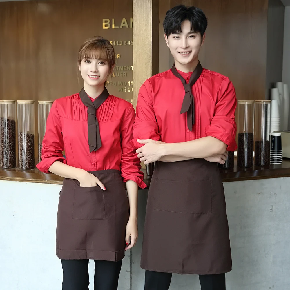Waiter Uniforms Hamburger Shop Milk Tea Shop Fast Food Shop Staff ...