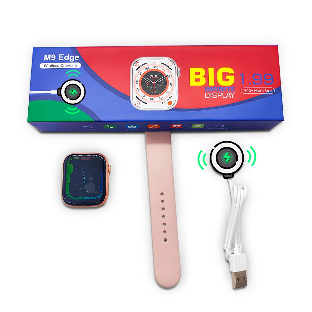 2024 Electronics Smartwatch 2024 1.99 Inch M9 Edge Wearable Devices ...