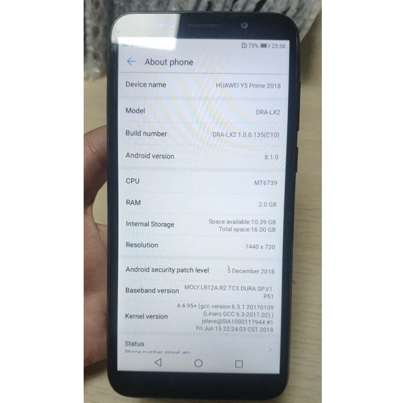 Wholesale Second Hand Refurbished Mobile Smart Phone for Huawei Y5 ...