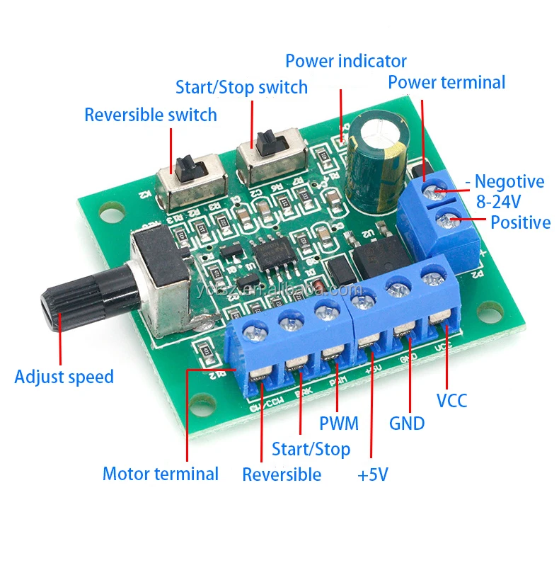 Stepper Motor Drive Board 8-24v Module Pwm Signal Generator Pcba Board ...