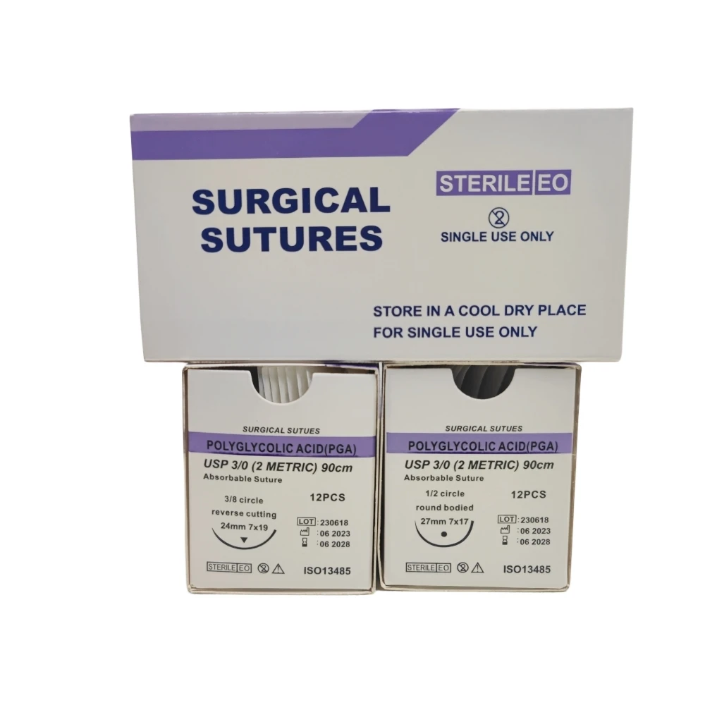 PGA Veterinary Absorbable Sutures - Reliable & Durable