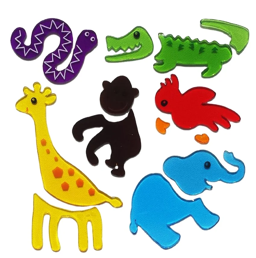 Cute Kids Carton Animals Custom Decorative Gel Stickers - Buy Kids Gel ...