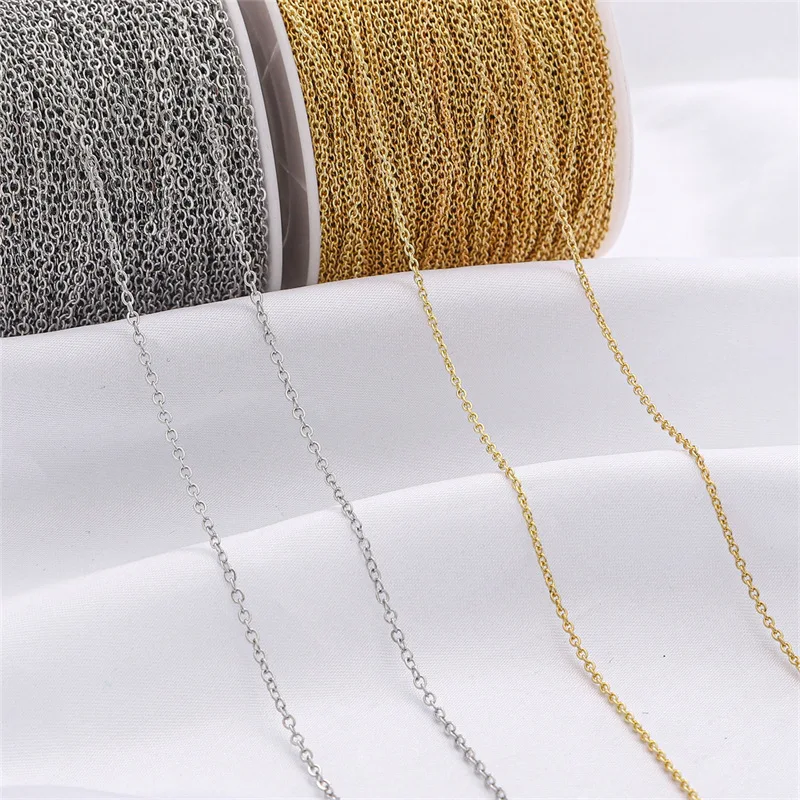 Custom Diy Jewelry Chains Lips Necklace Waterproof Gold Plated Coloured ...