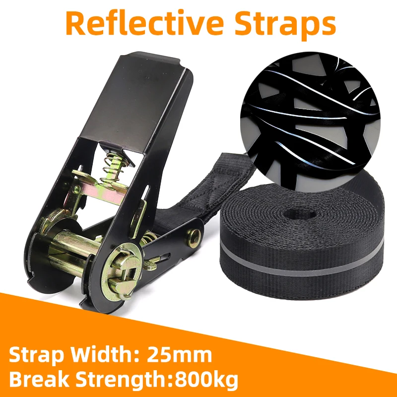1 Inch 800kg Ratchet Strap Sangle A Cliquet Webbing Lashing For Cargo ...